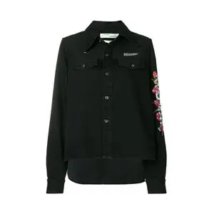 Off-White Embroidered Casual Jacket