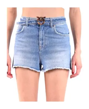 Pinko Logo Denim Shorts
