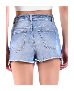 Pinko Logo Denim Shorts