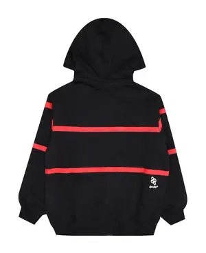 Gcds Zip-up Hoodie With Printed Logo Detail