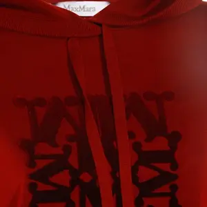 Max Mara Drawstring Knitted Hoodie - Red