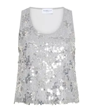 Marella Sleeveless Sequined Top