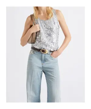 Marella Sleeveless Sequined Top