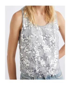 Marella Sleeveless Sequined Top