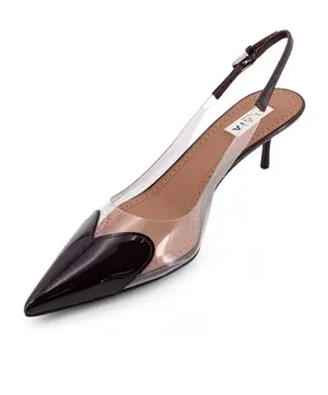 Alaïa Le Coeur Slingback Pumps - Black