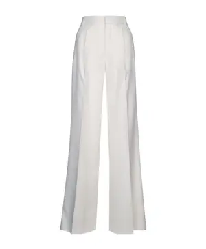 Dior Christian Pleated Flared Trousers - White