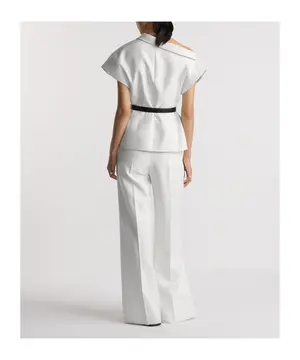 Dior Christian Pleated Flared Trousers