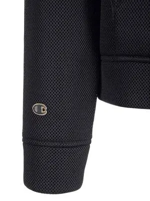 Rick Owens Embroidered Logo Mesh Jacket