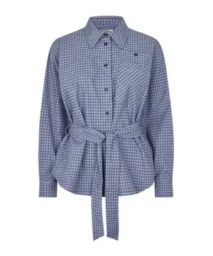 Baum Und Pferdgarten Matina Belted Checked Shirt