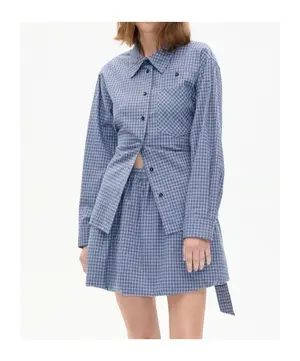 Baum Und Pferdgarten Matina Belted Checked Shirt