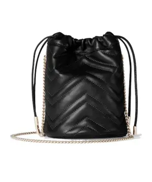 Gucci Gg Marmont Small Bucket Bag - Black