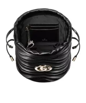 Gucci Gg Marmont Small Bucket Bag - Black