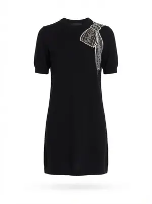 Thom Browne Bow-embroidered Knitted Dress
