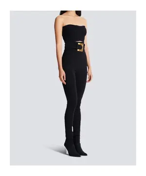 Balmain Belted Stretch Trousers