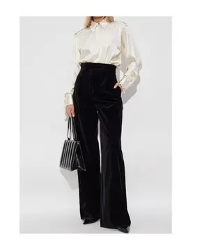 Max Mara Sateen Velvet Trousers