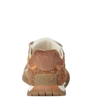Fendi Wave Pulse Lace-up Sneakers - Brown