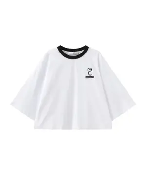 Marissa Chiara Short Sleeve Crewneck T-shirt - White