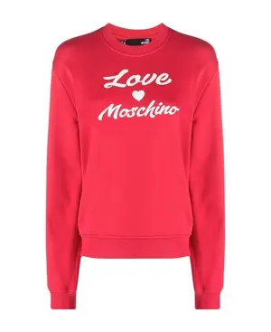 Moschino Print Cotton Crew-neck Sweatshirt