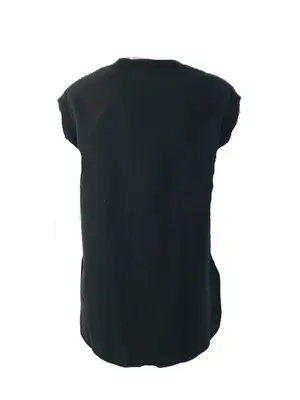Max Mara Sleeveless V-neck Sweater With Knitting Details