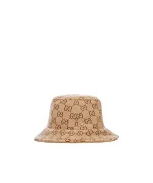 Gucci Gg Wool Bucket Hat - Nude