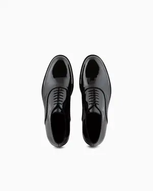 Giorgio Armani Almond Toe Lace-up Derby Shoes