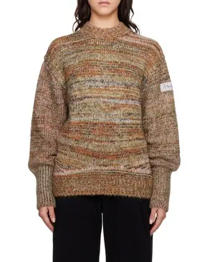 ADER ERROR Striped Round Neck Knitted Sweater