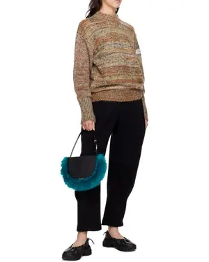 ADER ERROR Striped Round Neck Knitted Sweater