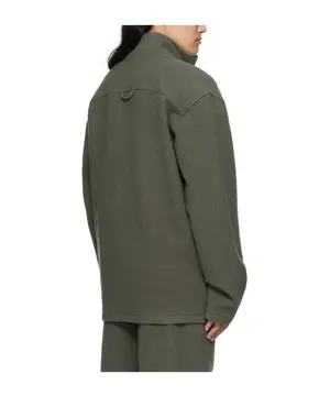 RIER Zip Fleece Top - Black