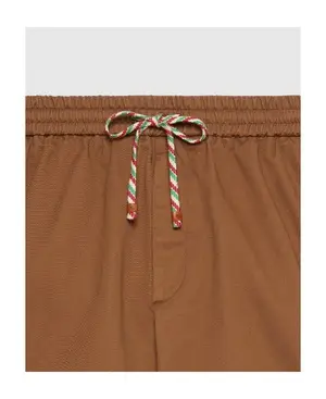 Gucci Drawstring Logo Print Shorts
