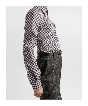 Dolce & Gabbana Checked Twill Shirt - Gray