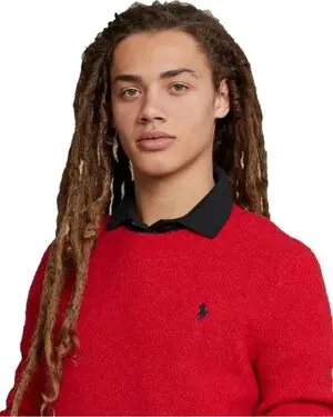 Polo Ralph Lauren Embroidered Crewneck Jumper - Red