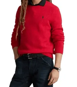 Polo Ralph Lauren Embroidered Crewneck Jumper - Red