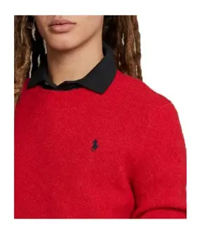 Polo Ralph Lauren Embroidered Crewneck Jumper - Red