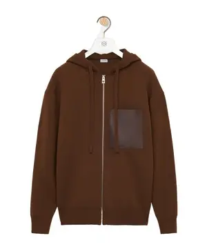 Loewe Zip-up Hoodie - Brown