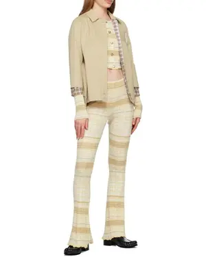 Women's Striped Flare Pants