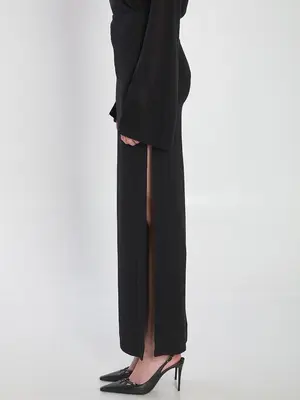 TOTEME Side Slit Slim Fit Midi Skirt