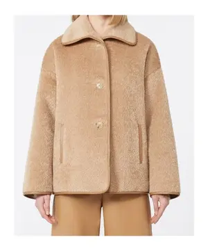 Max Mara Long-sleeved Button-up Jacket