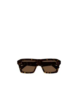 Bottega Veneta Square Frame Sunglasses - Black