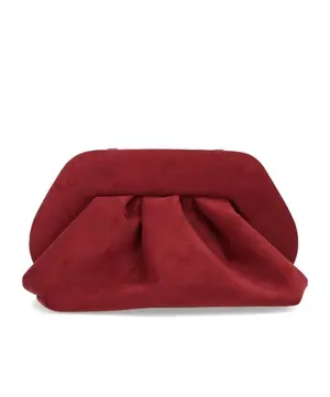 THEMOIRE Tia Suede Clutch Bag