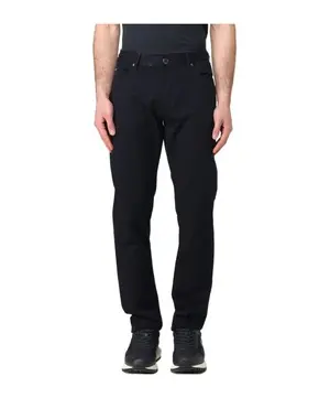 Emporio Armani Logo Plaque Tapered Jeans