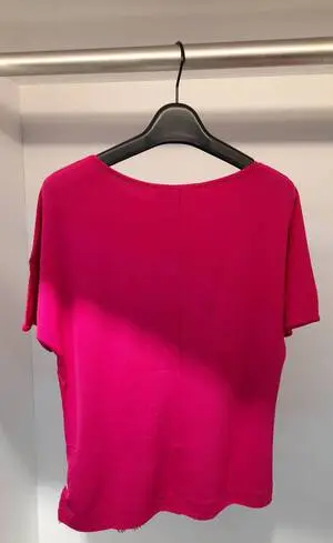 Sportmax Short-sleeved T-shirt With Floral Lace - Red