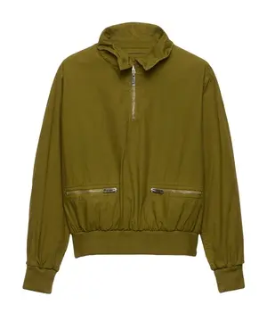 Prada Half-zip Poplin Jacket