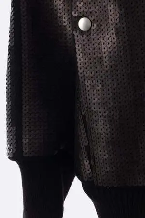 Rick Owens Peter Sequin Embellished Bomber Jacket