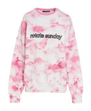 ROTATE BY BIRGER CHRISTENSEN Logo Embroidered Crewneck Sweatshirt