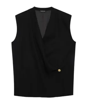 ANINE BING Venice V-neck Vest - Blak