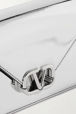 Valentino Garavani Letter Foldover Top Shoulder Bag