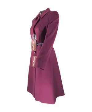 Max Mara Logo Cashmere Coat