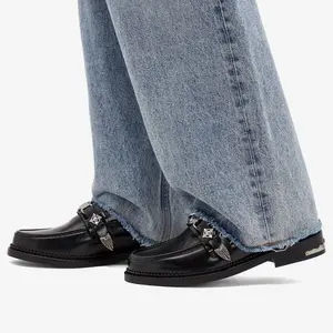 Toga Logo Embellished Low Heel Loafers