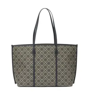 Tory Burch Perry T Monogram Tote Bag - Black