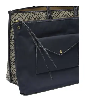 Tory Burch Perry T Monogram Tote Bag - Black